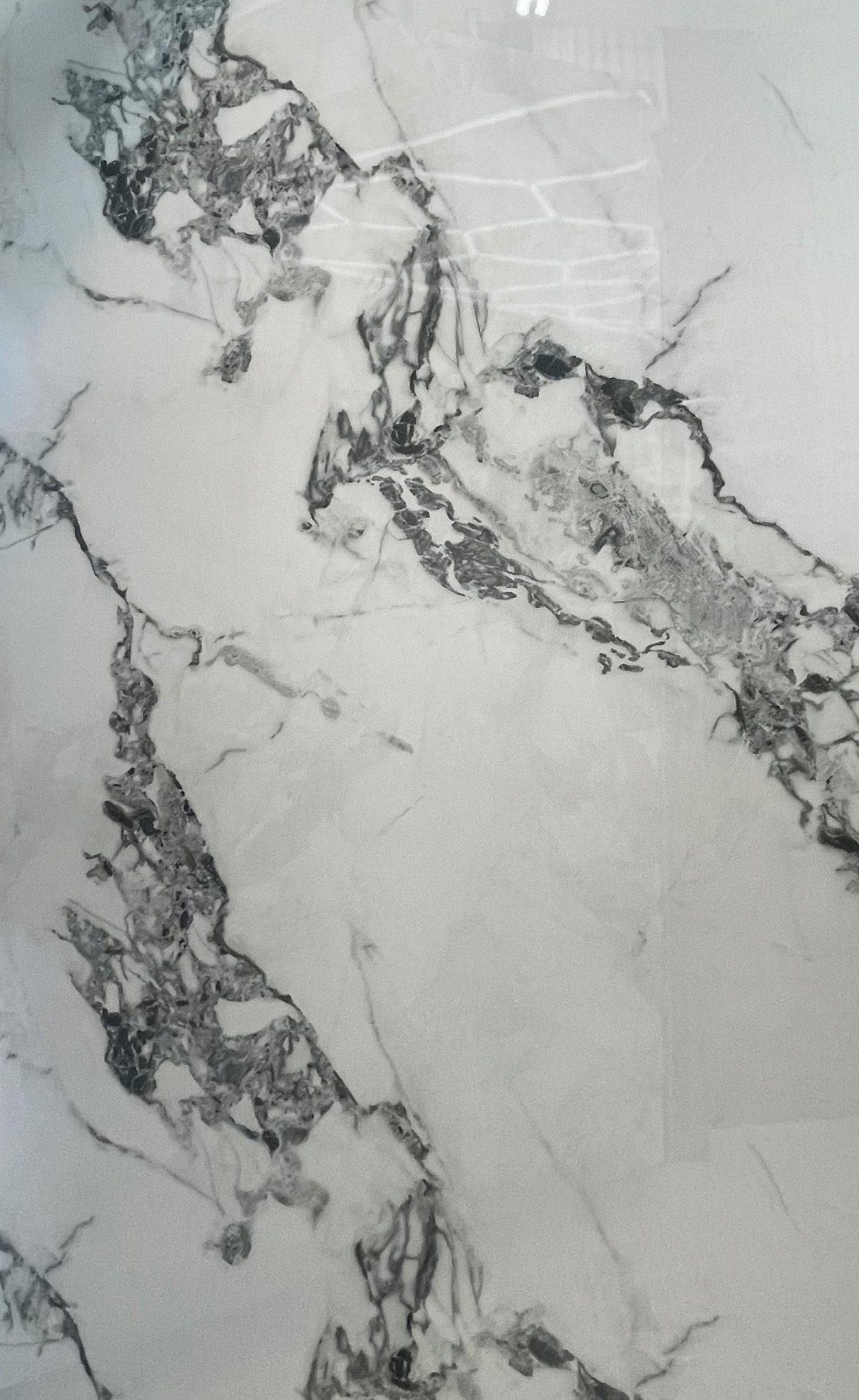 PVC27 - Black Vein - UV PVC Slab (1200 x 2700 x 3.0mm) - Smart Industries